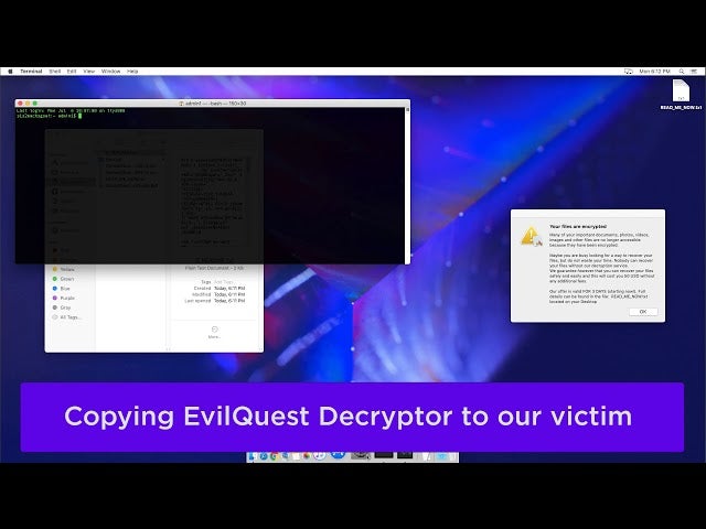 EvilQuest Ransomware Decryptor in Action - SentinelOne NL