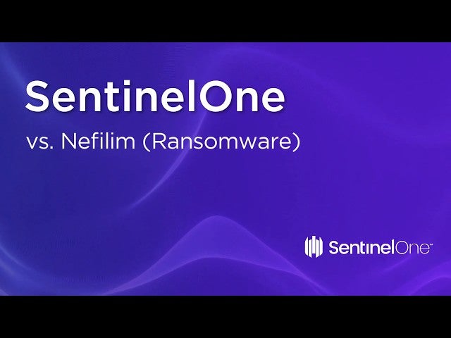 SentinelOne vs NetFilm Ransomware | SentinelOne NL