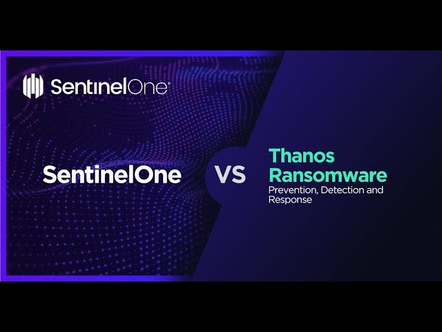 SentinelOne vs Thanos Ransomware (Detect and Rollback) | SentinelOne NL